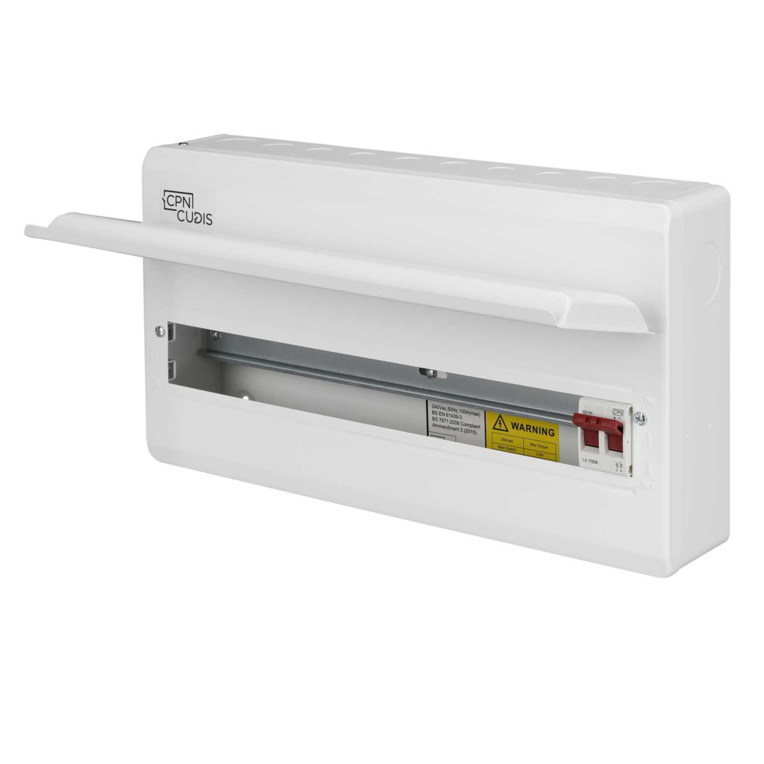 Cudis CPN 20 Way 100A Isolator Incomer Metal Clad Consumer Unit (TITAN ...