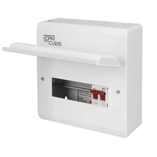 Cudis 6 Way 100A Isolator Incomer Metal Clad Consumer Unit (TITAN-6/M ...