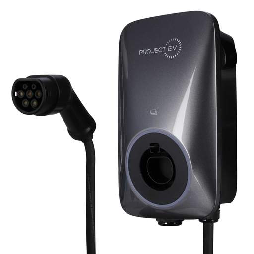 Project EV Apex 22kW Pro Earth AC Wall Charger with 32A Type 2 Tethered ...
