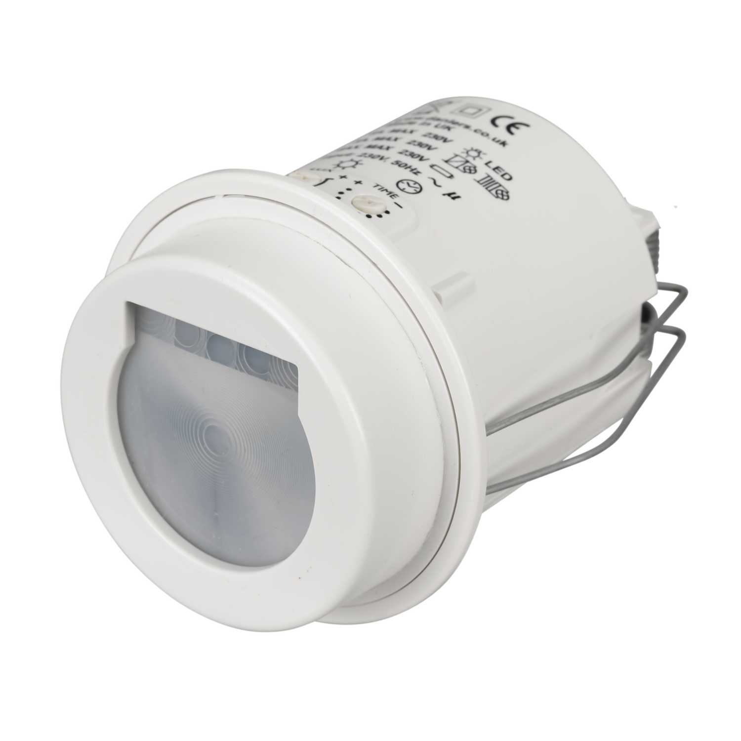 Danlers Ceiling Flush Mounted Long Range PIR Occupancy Switch White ...