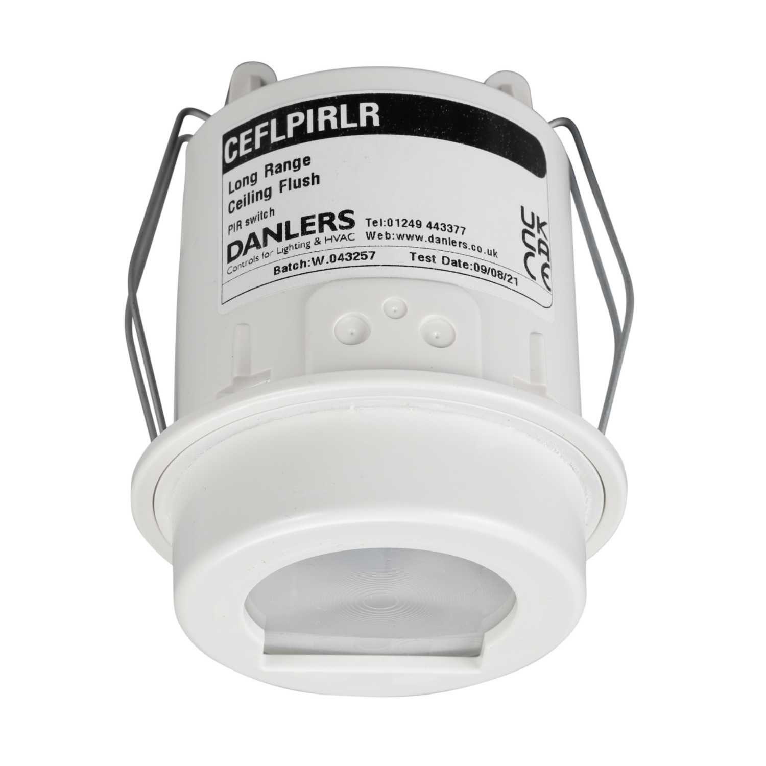 Danlers Ceiling Flush Mounted Long Range PIR Occupancy Switch White ...