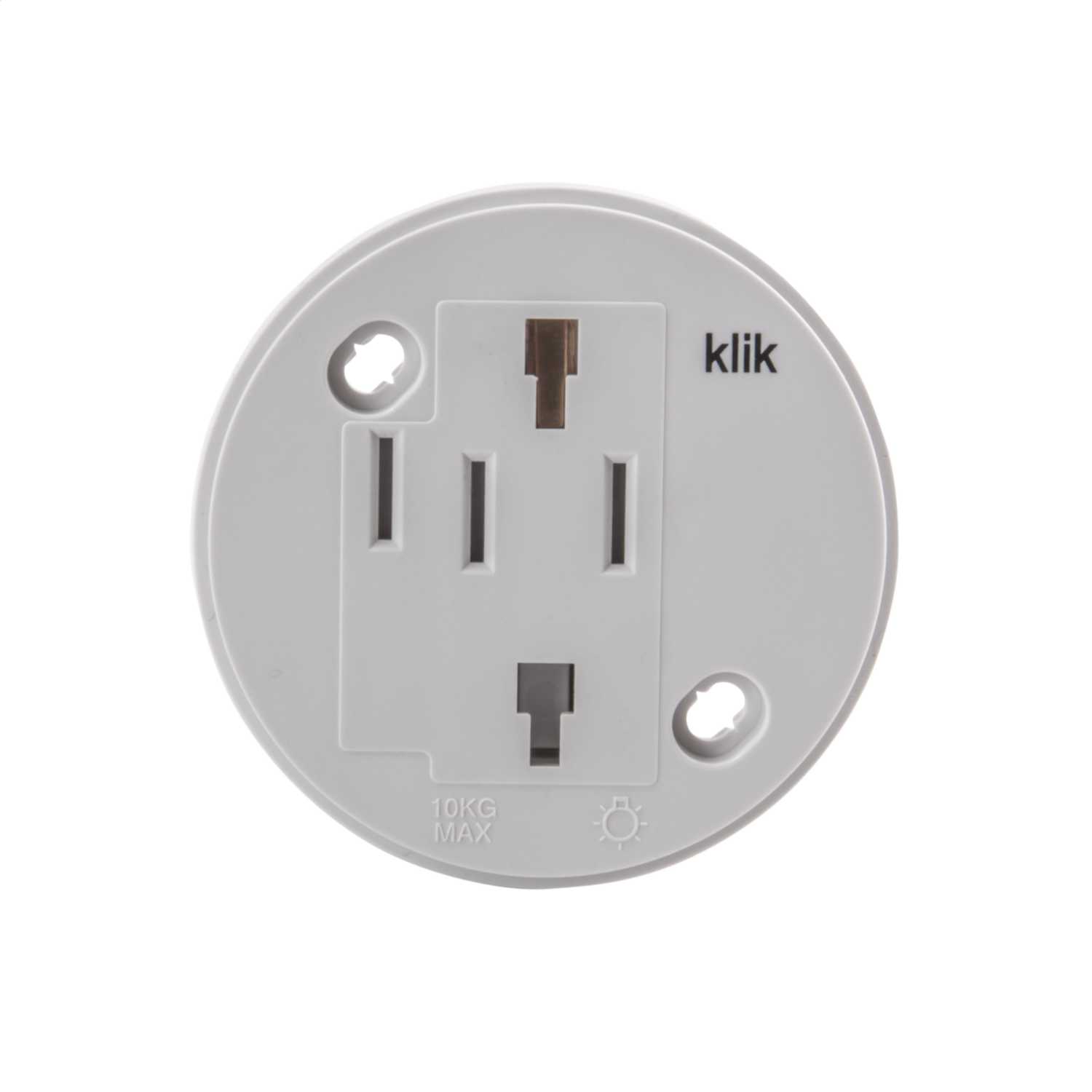 Danlers Circular Socket for Plug In Ceiling Control White (CESO) | CEF