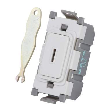 Deta 20A Double Pole Grid Key Switch (G3534) | CEF