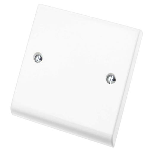 Deta 1 Gang Blank Plate White (S1200) | CEF