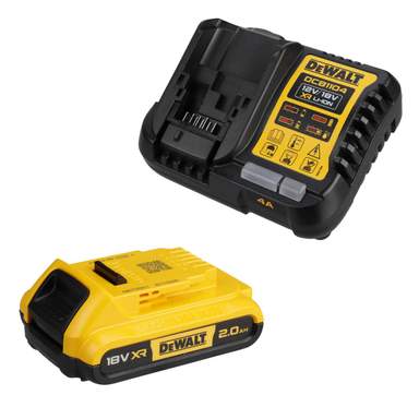 DeWALT DCB1104D1-GB 18V 2.0Ah XR Li-Ion Battery and Charger Kit ...