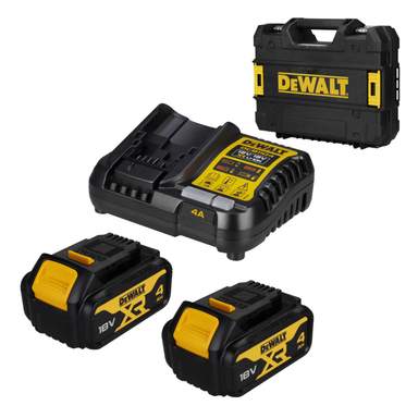 DeWALT DCB1104M2-GB 2 x 18V 4.0Ah Batteries and Charger Kit (DCB1104M2 ...