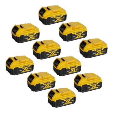 DeWALT DCB184 18V 5.0Ah XR Li-Ion Battery (Pack of 10) (DCB184X10) | CEF
