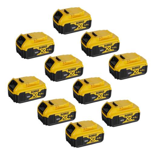 DeWALT DCB184 18V 5.0Ah XR Li-Ion Battery (Pack of 10) (DCB184X10) | CEF