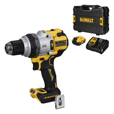 DeWALT DCD1007P1T-GB 18V XR Premium Hammer Drill Driver with 1 x 5.0Ah ...