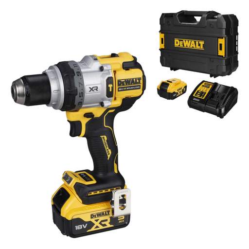 DeWALT DCD1007P2T-GB 18V XR Premium Hammer Drill Driver with 2 x 5.0Ah ...