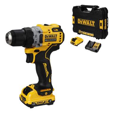 DeWALT DCD701D2-GB 12V XR Sub-Compact Drill Driver with 2 x 2.0Ah ...