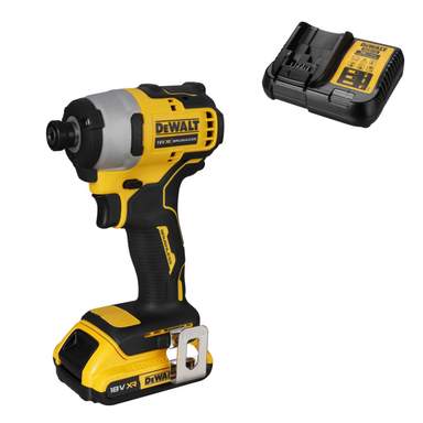DeWALT DCF809D1 GB 18V Compact Impact Driver with 1 x 2.0Ah Battery DCF809D1 GB CEF