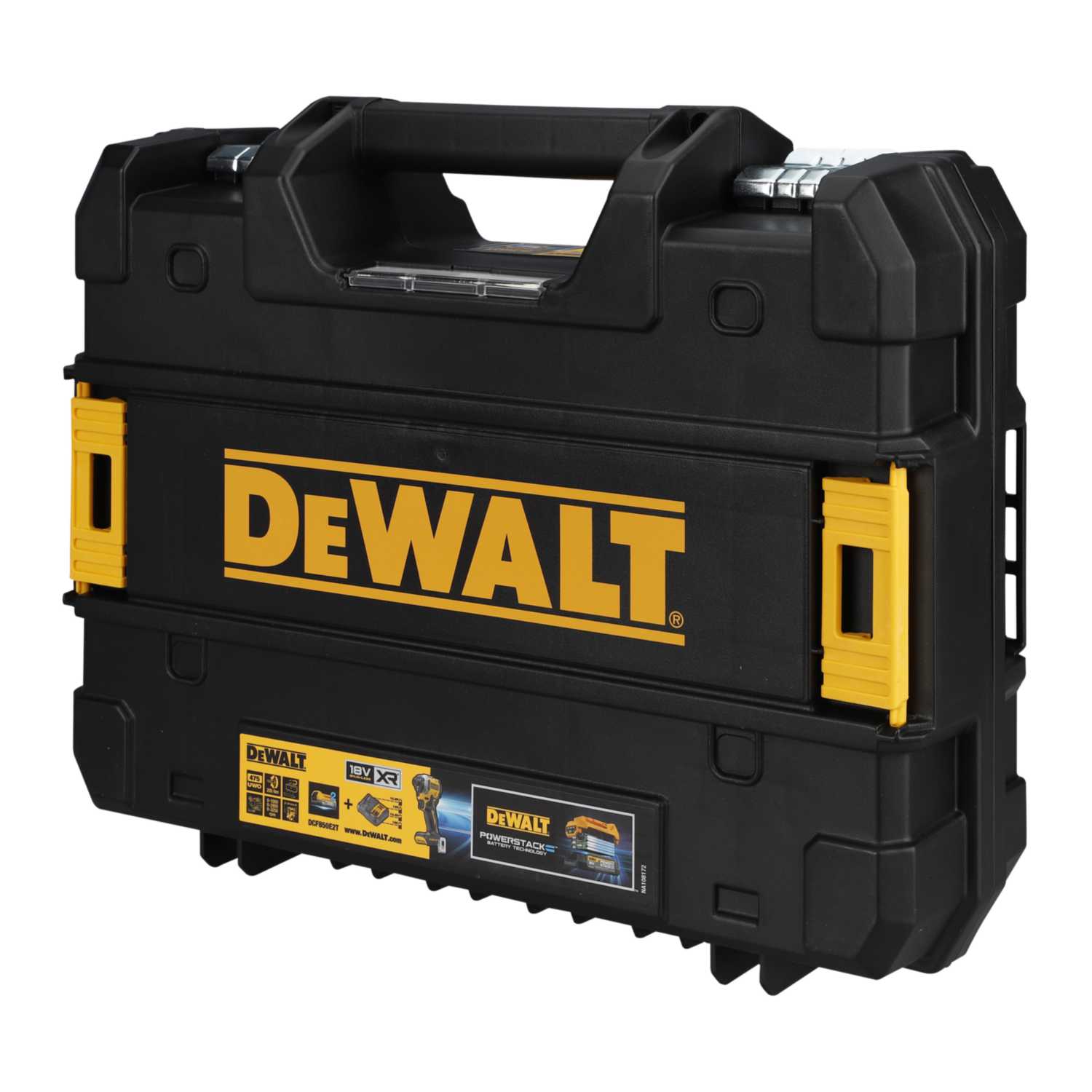 DeWALT DCF850E2T-GB 18V XR Impact Driver with 2 x 1.7Ah POWERSTACK ...