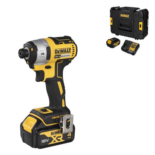 DeWALT DCF887M2-GB 18V ¼" Impact Driver with 2 x 4.0Ah Batteries ...
