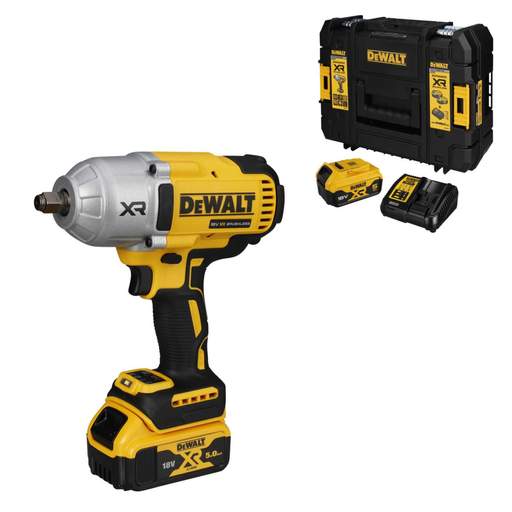 DeWALT DCF900P2T-GB 18V XR Compact Impact Wrench with 2 x 5.0Ah ...