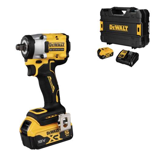 DeWALT DCF921P2T-GB 18V ½" Compact Impact Wrench with 2 x 5.0Ah ...