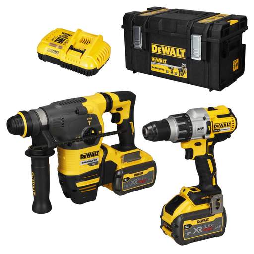DeWALT DCK2033X2-GB 54V SDS+ Hammer Drill and Combi Drill Twin Pack ...