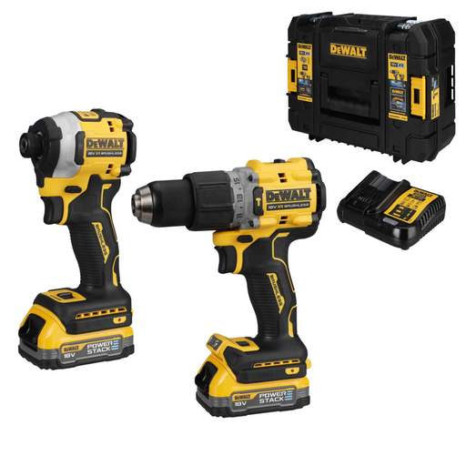DeWALT DCK2050E2T-GB 18V XR Combi and Impact Driver with 2 x 1.7Ah ...