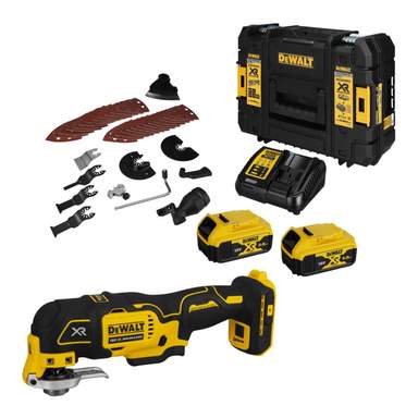 DeWALT DCS356P2-GB 18V XR 3 Speed Oscillating Multi Tool with 2 x 5.0Ah ...