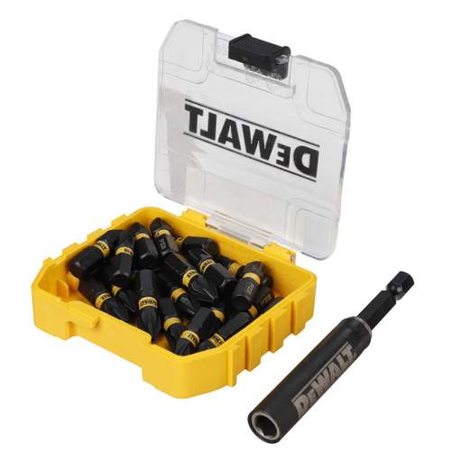 DeWALT DT70564T-QZ FLEXTORQ PZ2 Screwdriver Bit Set (Pack of 25 ...