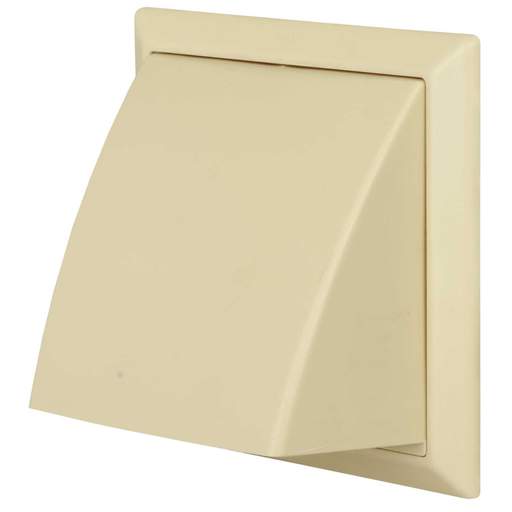 Domus Ventilation 100mm 4" Cowled Outlet with Damper Cotswold (4902C) | CEF