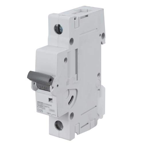 Dorman Smith 25A Single Pole 10kA D Curve MCB (K1PD25) | CEF