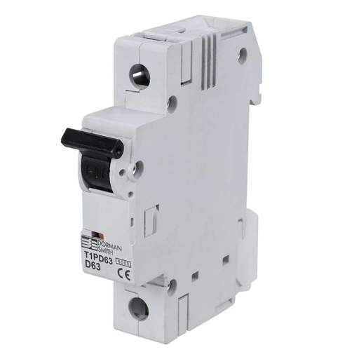 Dorman Smith 63A Single Pole 6kA / 10kA Type D MCB (T1PD63) | CEF