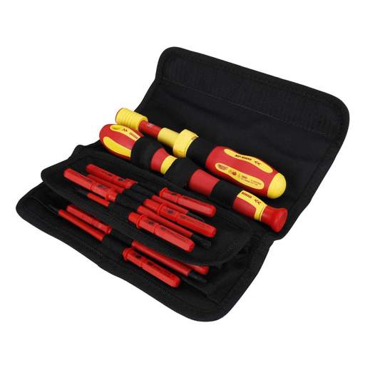 Draper Tools 19 Piece XP1000 VDE Interchangeable Torque Screwdriver Set (81762) | CEF