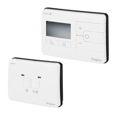 Drayton RF902 Dual Channel Wireless Programmable Room Thermostat and ...