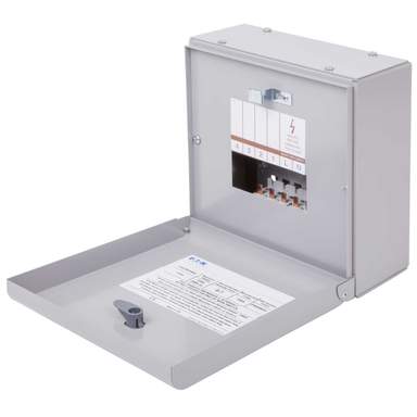 Eaton 4 Way 125A SP+N Metalclad Distribution Board without Incomer ...