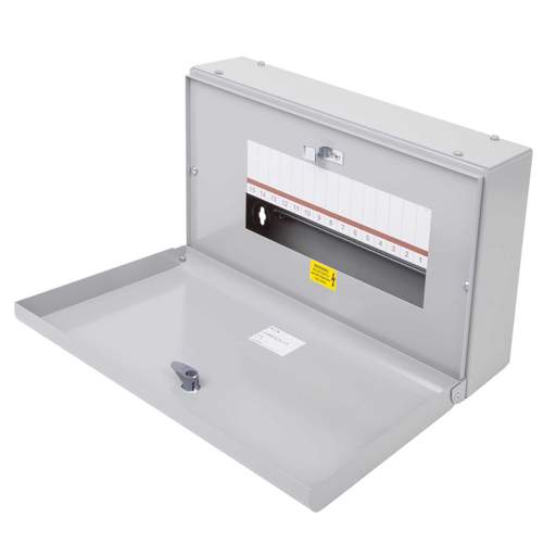 Eaton 15 Module Enclosure with DIN Rail Unglazed Door Grey (EBMXDC15) | CEF