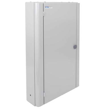 Eaton 3 x 15 Module Enclosure with Din Rail Unglazed Door Grey ...