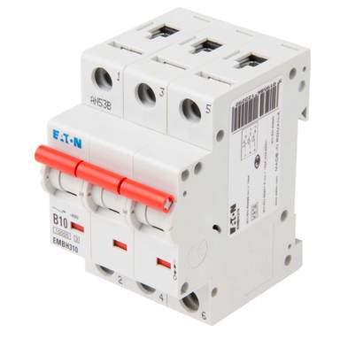 Eaton Memshield 3 10A Triple Pole 10kA B Curve MCB (EMBH310) | CEF