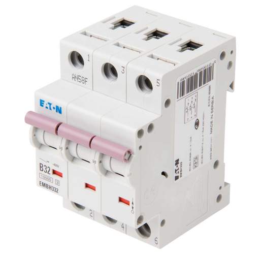 Eaton Memshield 3 32A Triple Pole 10kA B Curve MCB (EMBH332) | CEF