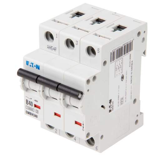 Eaton Memshield 3 40A Triple Pole 10kA B Curve MCB (EMBH340) | CEF