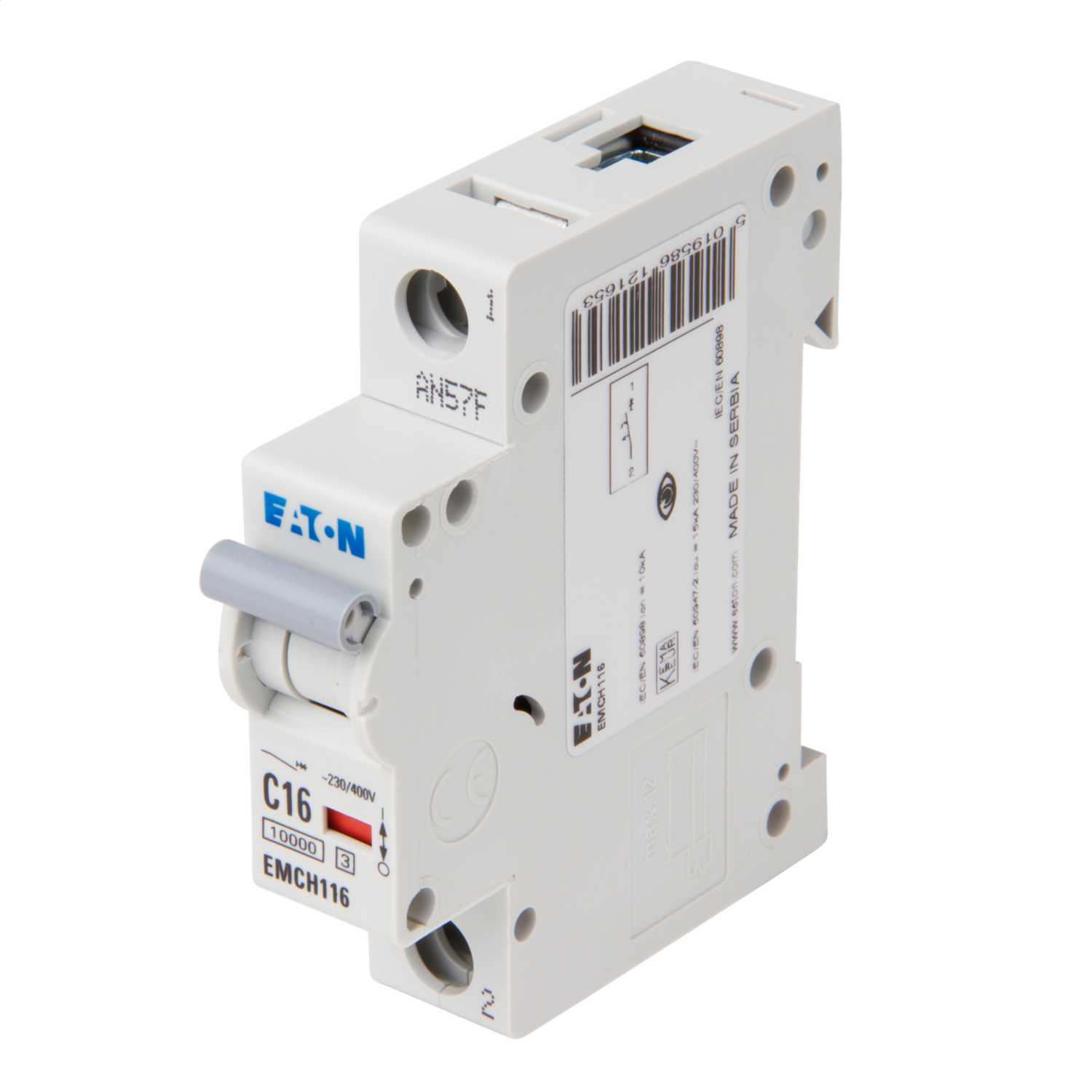 Eaton Memshield 3 16A Single Pole 10kA C Curve MCB (EMCH116) | CEF