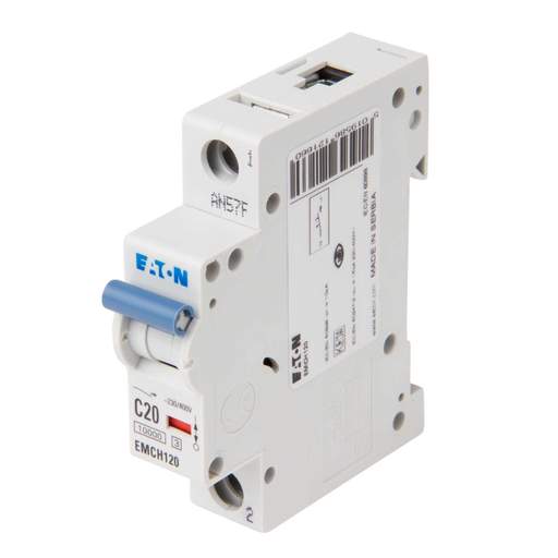 Eaton Memshield 3 20A Single Pole 10kA C Curve MCB (EMCH120) | CEF