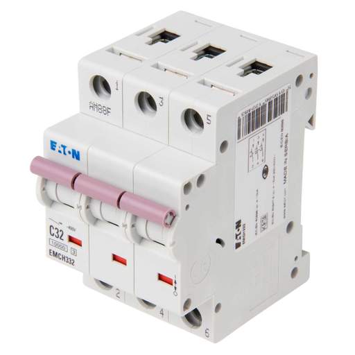 Eaton Memshield 3 32A Triple Pole 10kA C Curve MCB (EMCH332) | CEF