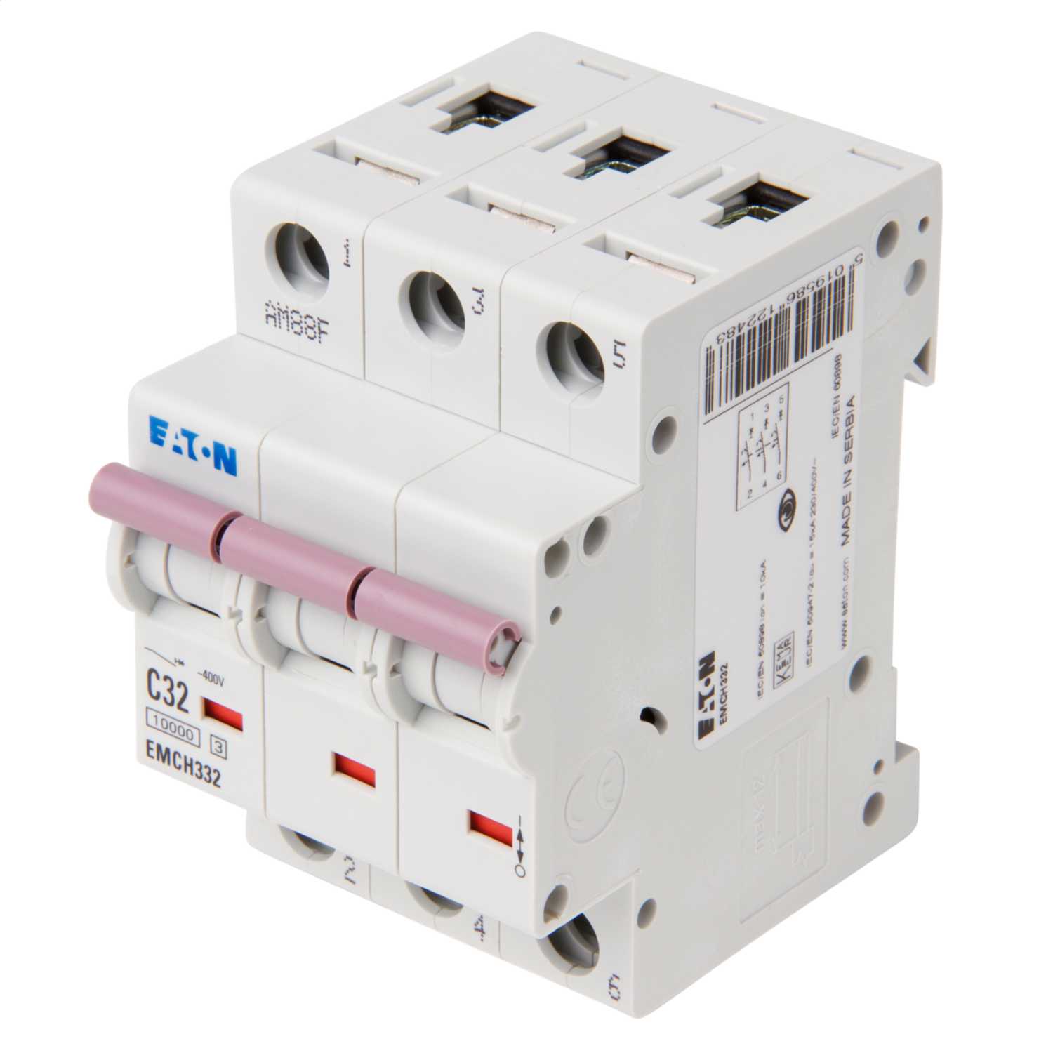 Eaton Memshield 3 32A Triple Pole 10kA C Curve MCB (EMCH332) | CEF