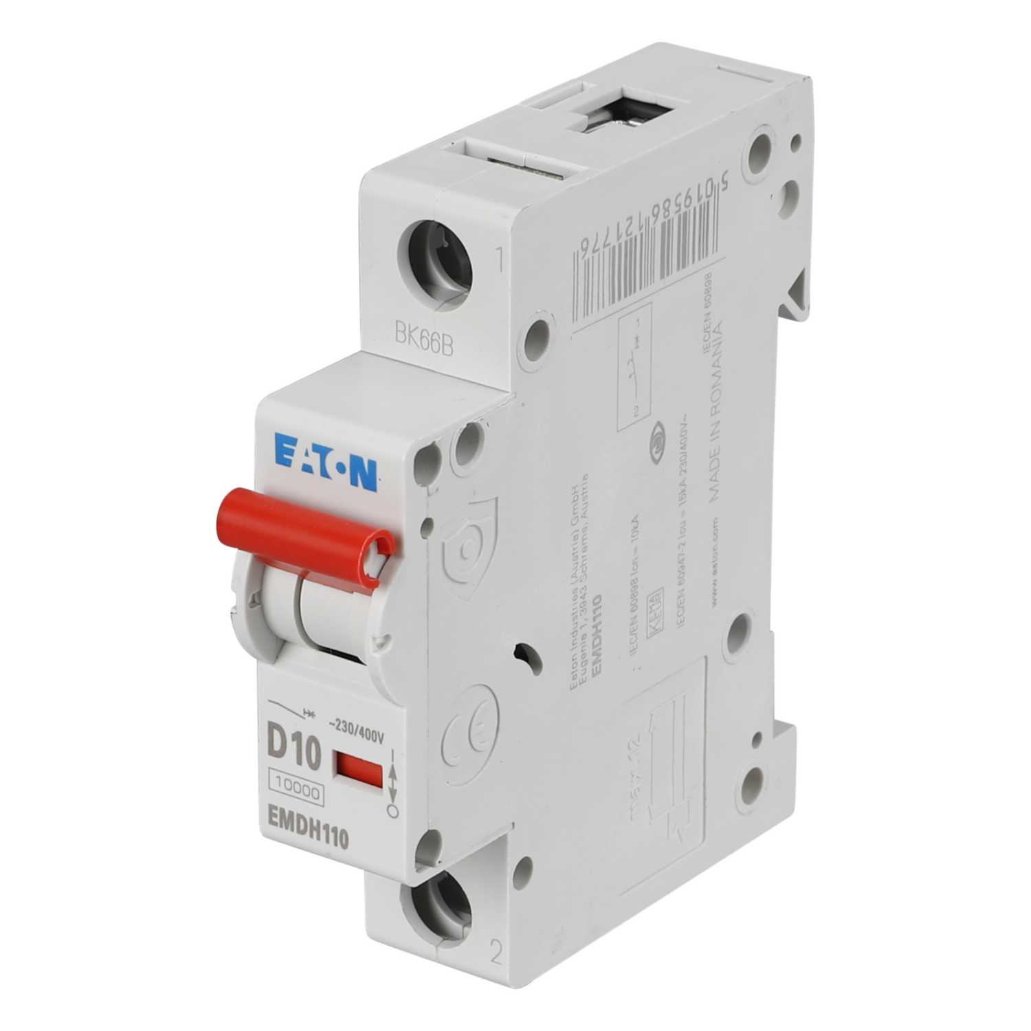 Eaton Memshield 3 10A Single Pole 10kA D Curve MCB (EMDH110) | CEF