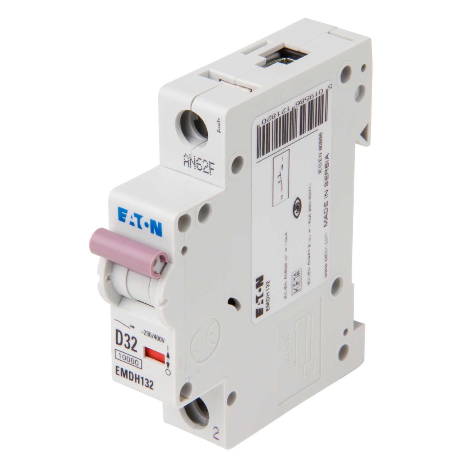 Eaton Memshield 3 32A Single Pole 10kA D Curve MCB (EMDH132) | CEF