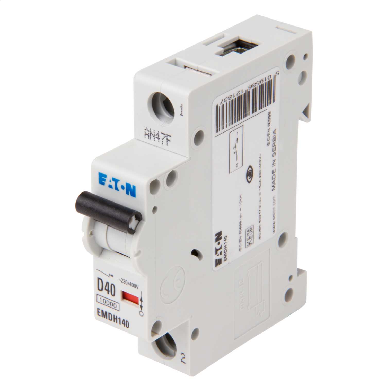 Eaton Memshield 3 40A Single Pole 10kA D Curve MCB (EMDH140) | CEF