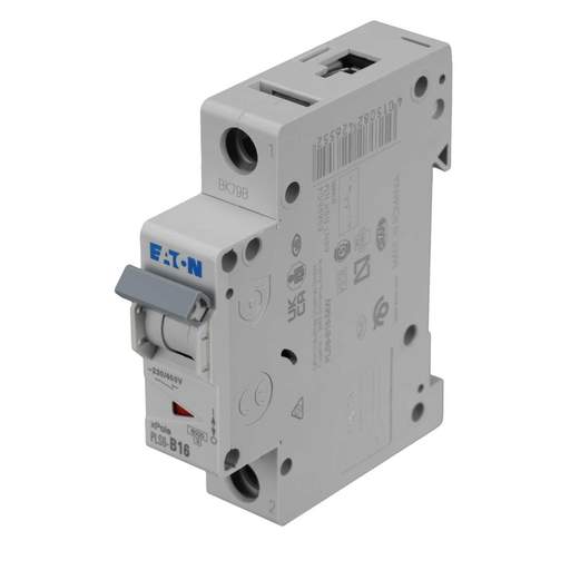 Eaton 16A Single Pole 6kA B Curve MCB (PLS6-B16-MW) | CEF