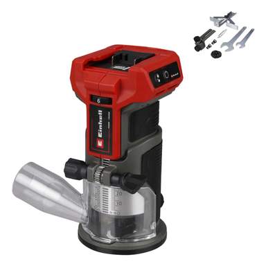 Einhell Professional TP-ET 18 Li BL-Solo 18V 6 / 8mm Palm Router (Body ...