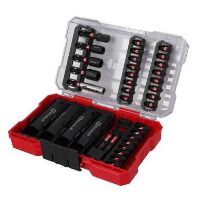 Einhell 35 Piece M-Case ⅜" Drive Impact Socket and Bit Set (49109230) | CEF