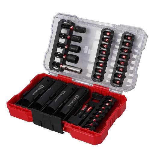 Einhell 35 Piece M-Case ⅜" Drive Impact Socket and Bit Set (49109230) | CEF