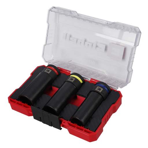 Einhell 3 Piece M-Case ½" Drive Impact Socket Set (49109263) | CEF