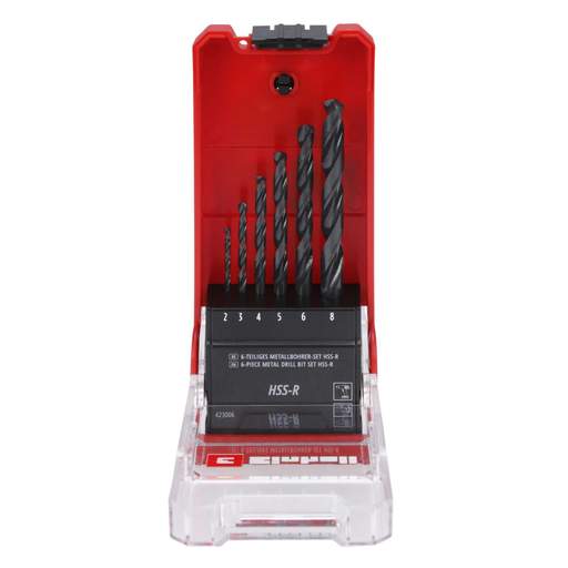 Einhell 6 Piece HSS-R Black Drill Bit Set (49423006) | CEF