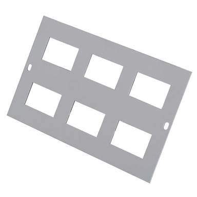 Electrak 6 Module Data Telecom Plate for Floor Box (CR025) | CEF