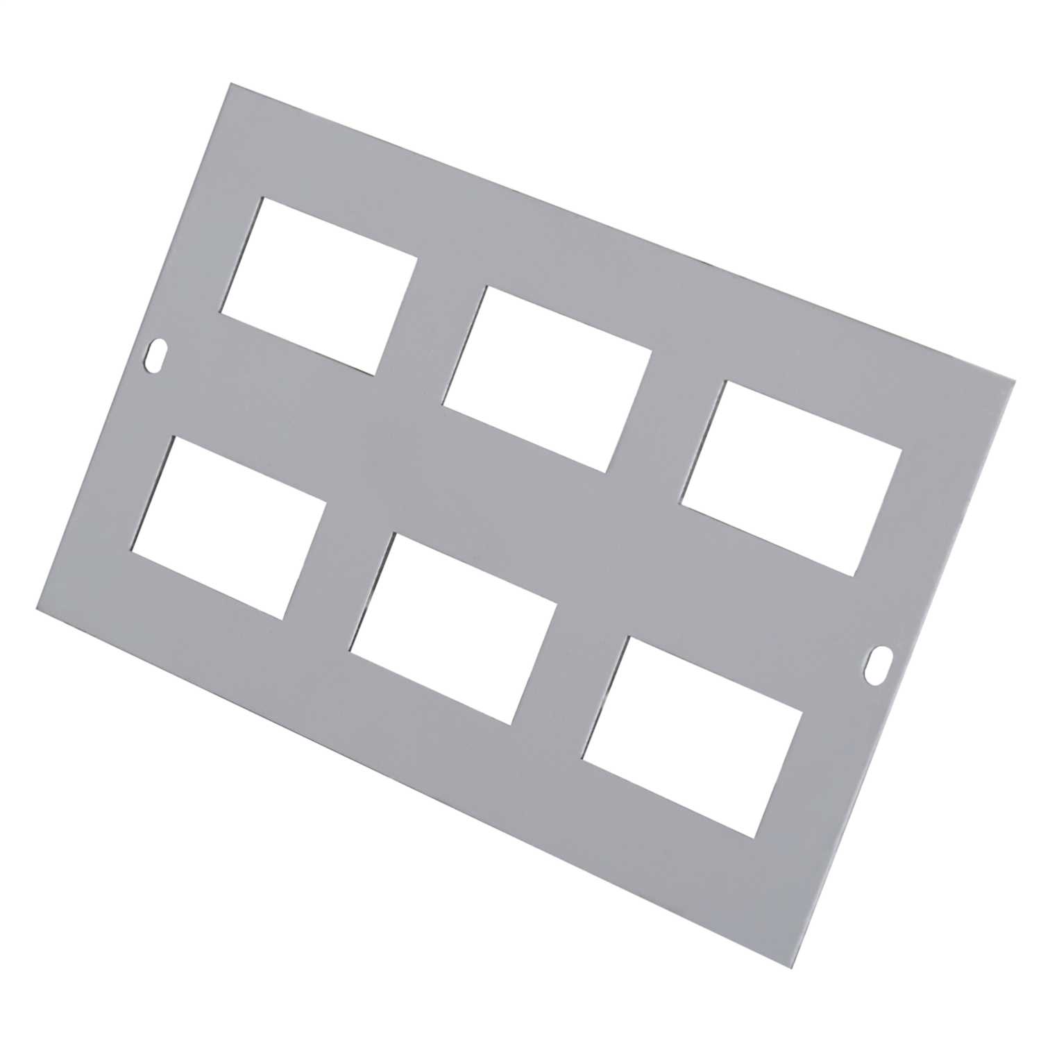 Electrak 6 Module Data Telecom Plate for Floor Box (CR025) | CEF